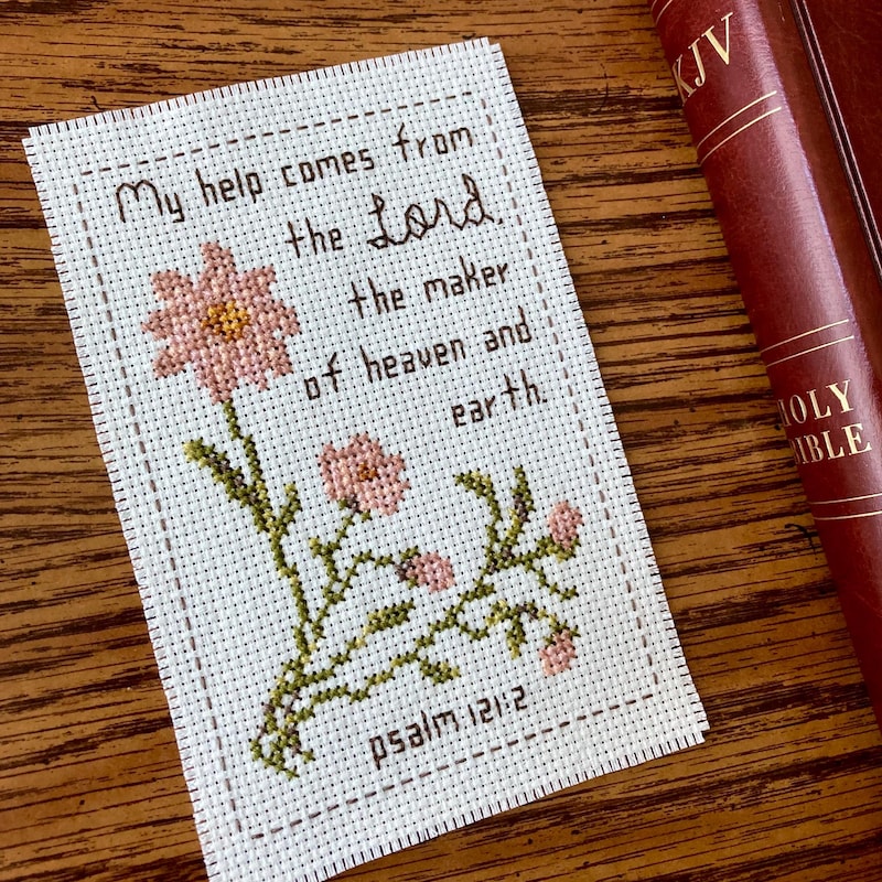 Bible Verse Cross Stitch Pattern - Etsy
