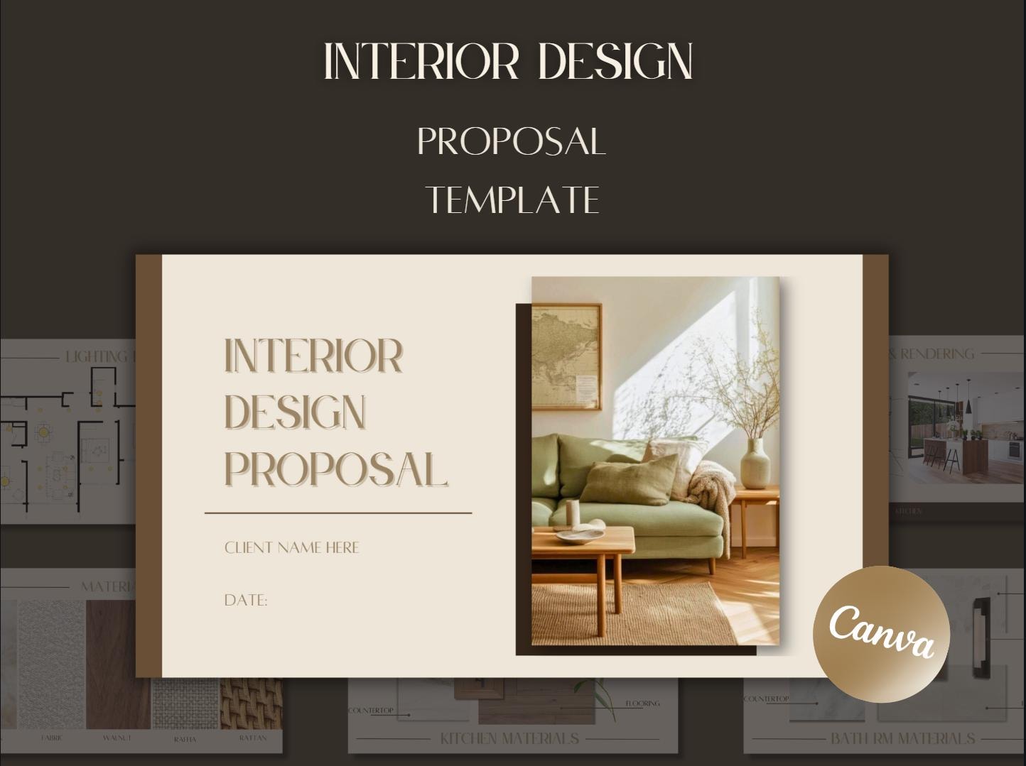 Interior Design Project Proposal Template- Project Proposal- Minimal ...