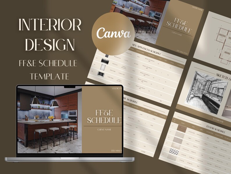 FF&E Schedule Template-interior Design Fixtures Furniture and Equipment ...