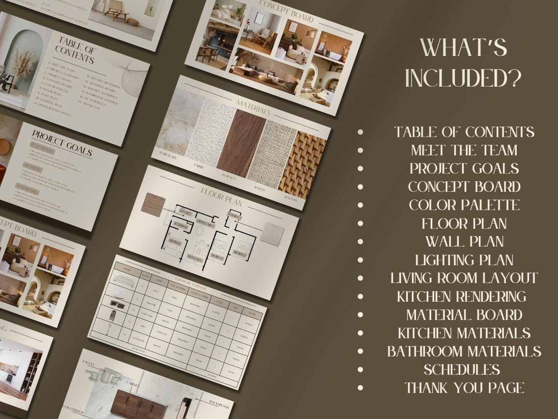 Interior Design Project Proposal Template- Project Proposal- Minimal ...