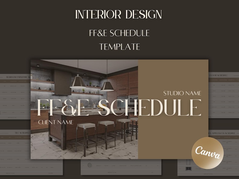 FF&E Schedule Template-interior Design Fixtures Furniture and Equipment ...