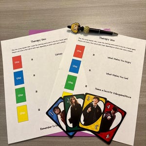 Therapy Uno Rules Sheet: School Counseling Game (digital Download) - Etsy