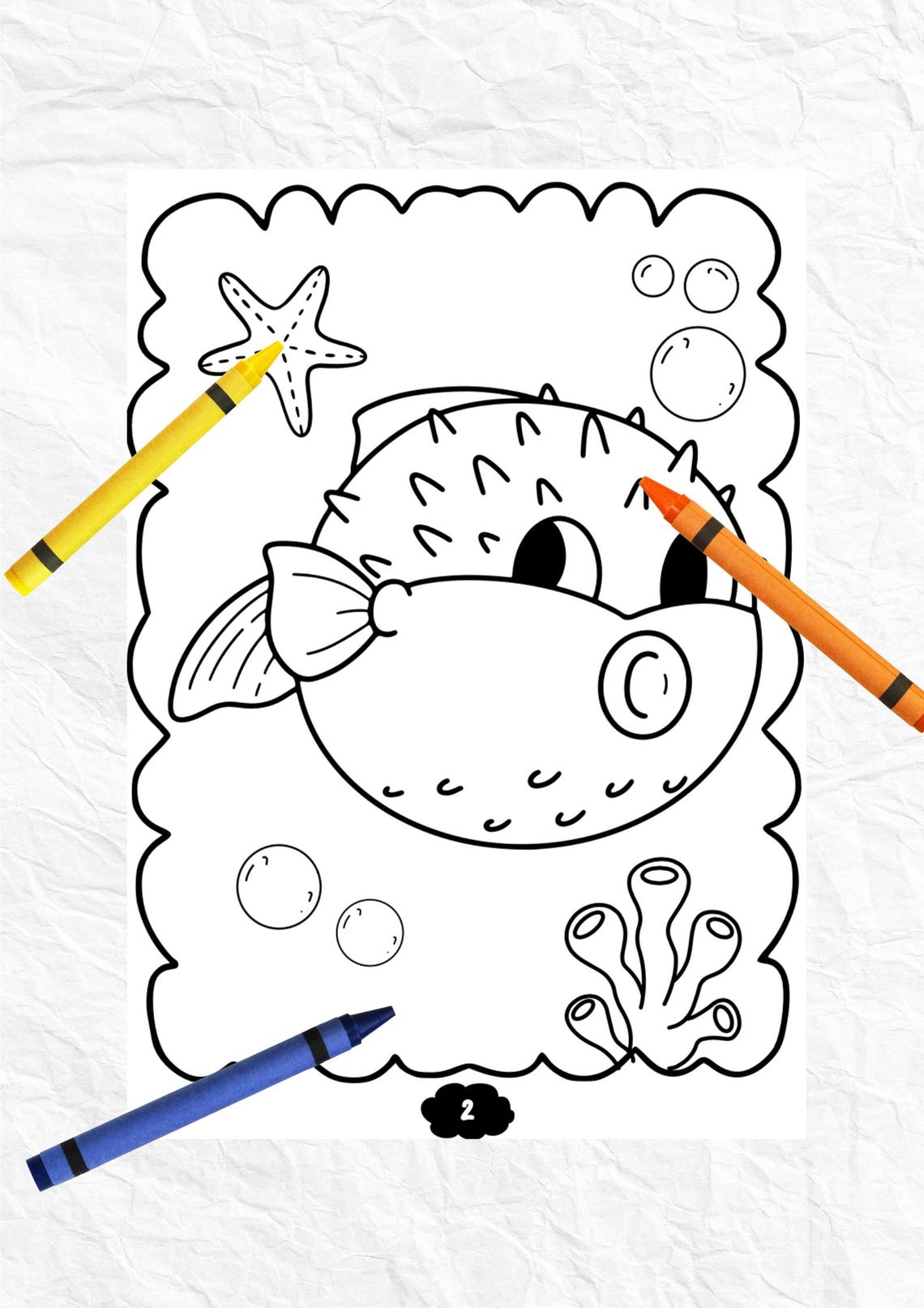 Fish Colouring Book, Fish Colouring Pages, Instant Digital Download ...