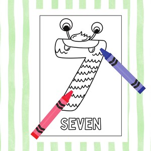 Roar Into Fun With the Monster Number Colouring Book. Numbers 0-10 ...