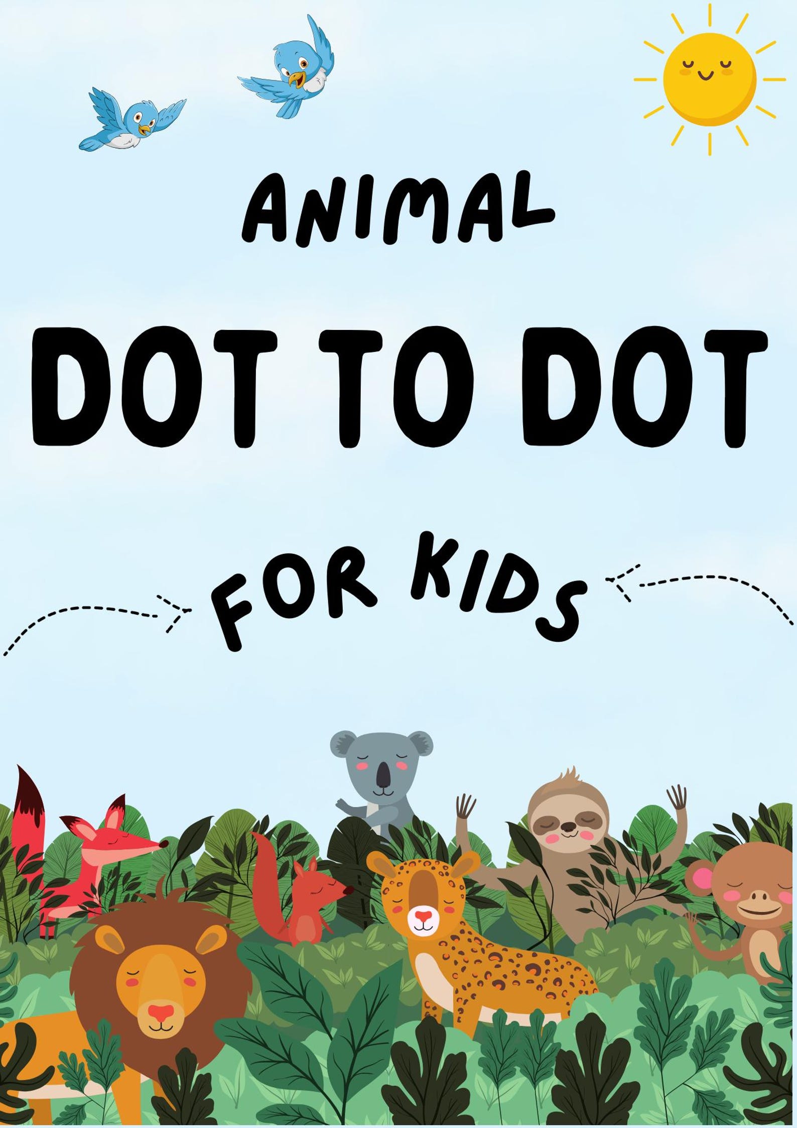 Animal Dot-to-dot Fun: 30 Exciting Pages for Kids Ages 3-5 - Instant ...