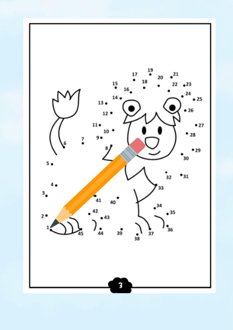 Animal Dot-to-dot Fun: 30 Exciting Pages for Kids Ages 3-5 - Instant ...