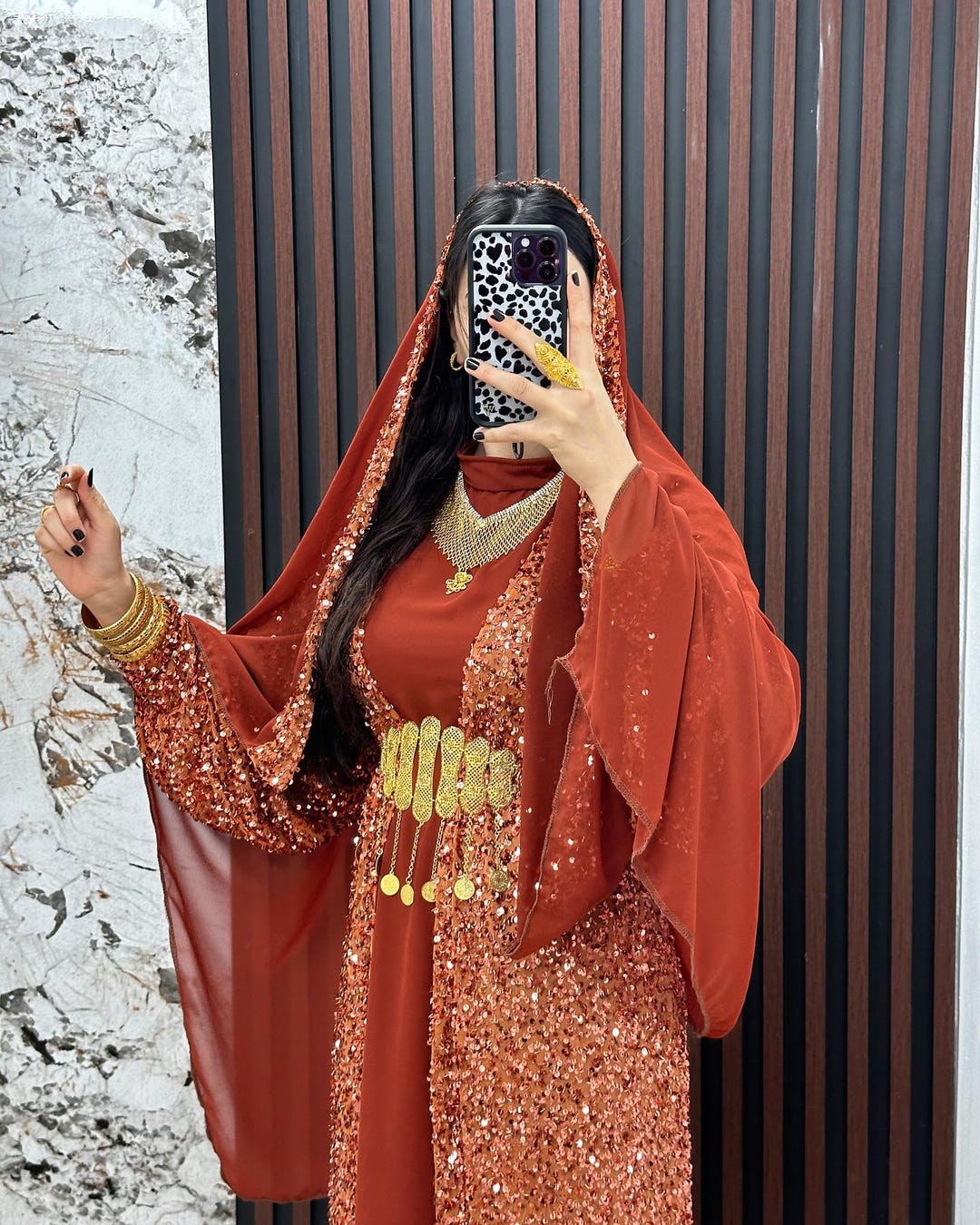 Elegant Dubai Kaftan Abaya, Traditional Arab Dress, Moroccan Wedding ...