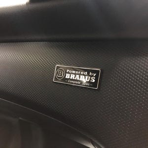 Brabus Badge Aluminium Powered by for Brabus Emblem Decal Sticker ...