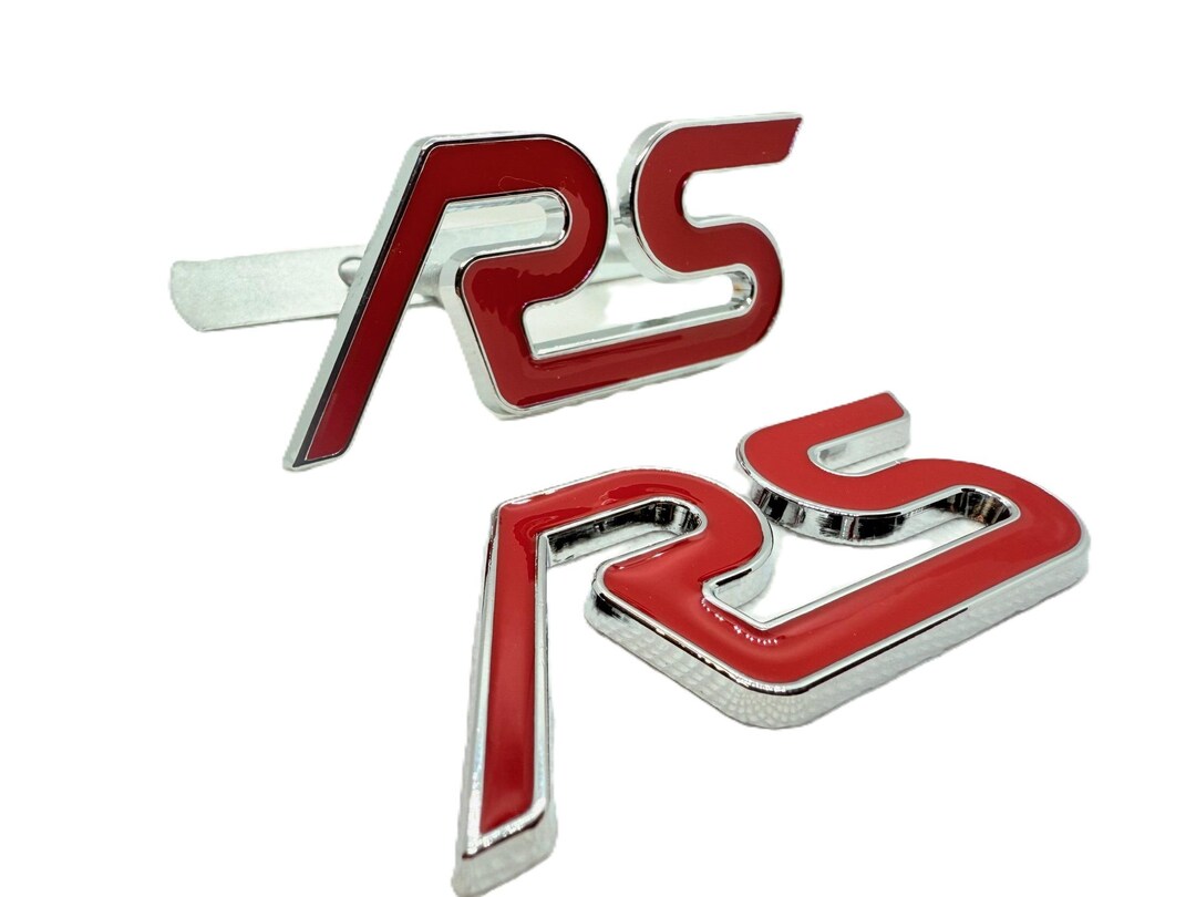 RS Red Boot Badge Grill Badge Emblem Set Rear Blue Sticker - Etsy