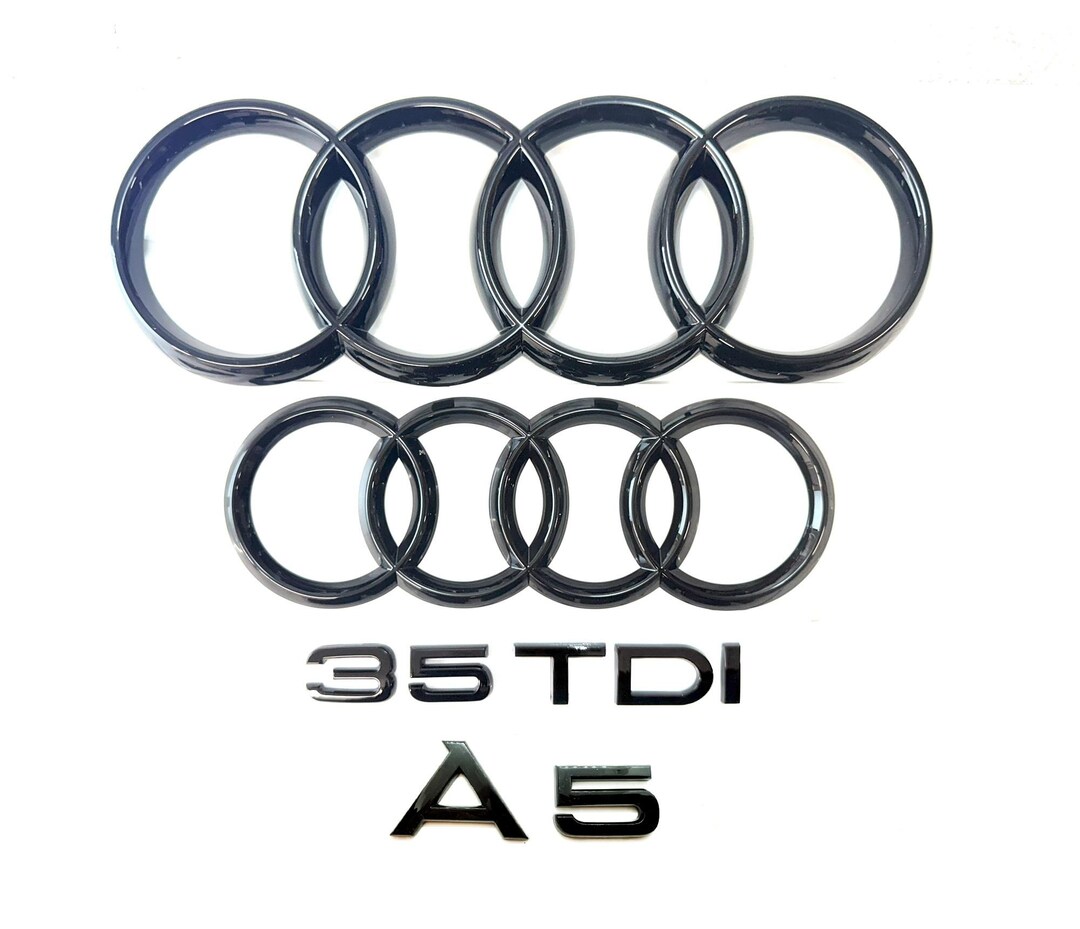 A5 2020-2024 Coupe / Sportback Facelift Boot Badge Front Grille Emblem ...