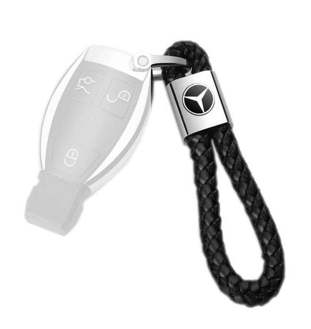 Mercedes Benz Keyring Faux Leather Key Chain A B C E S Class CLA GLE ...