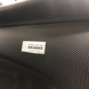 Brabus Badge Aluminium Powered by for Brabus Emblem Decal Sticker ...