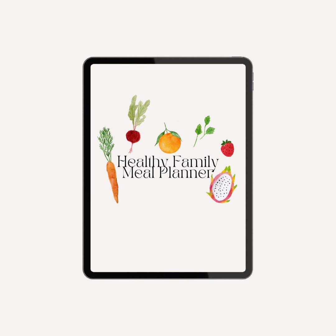 Healthy Family Meal Planner | Budget-friendly Weekly Schedule ...