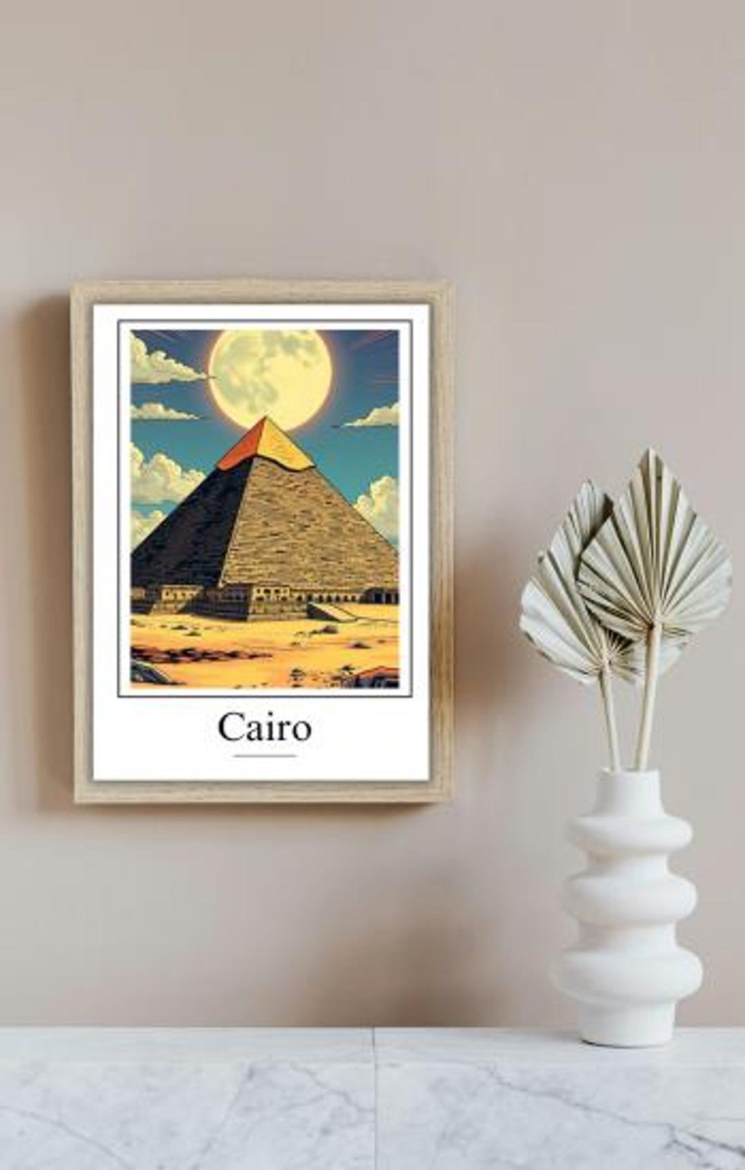 Cairo Poster / Print of Cairo / Poster of the Pyramids / Poster of the ...