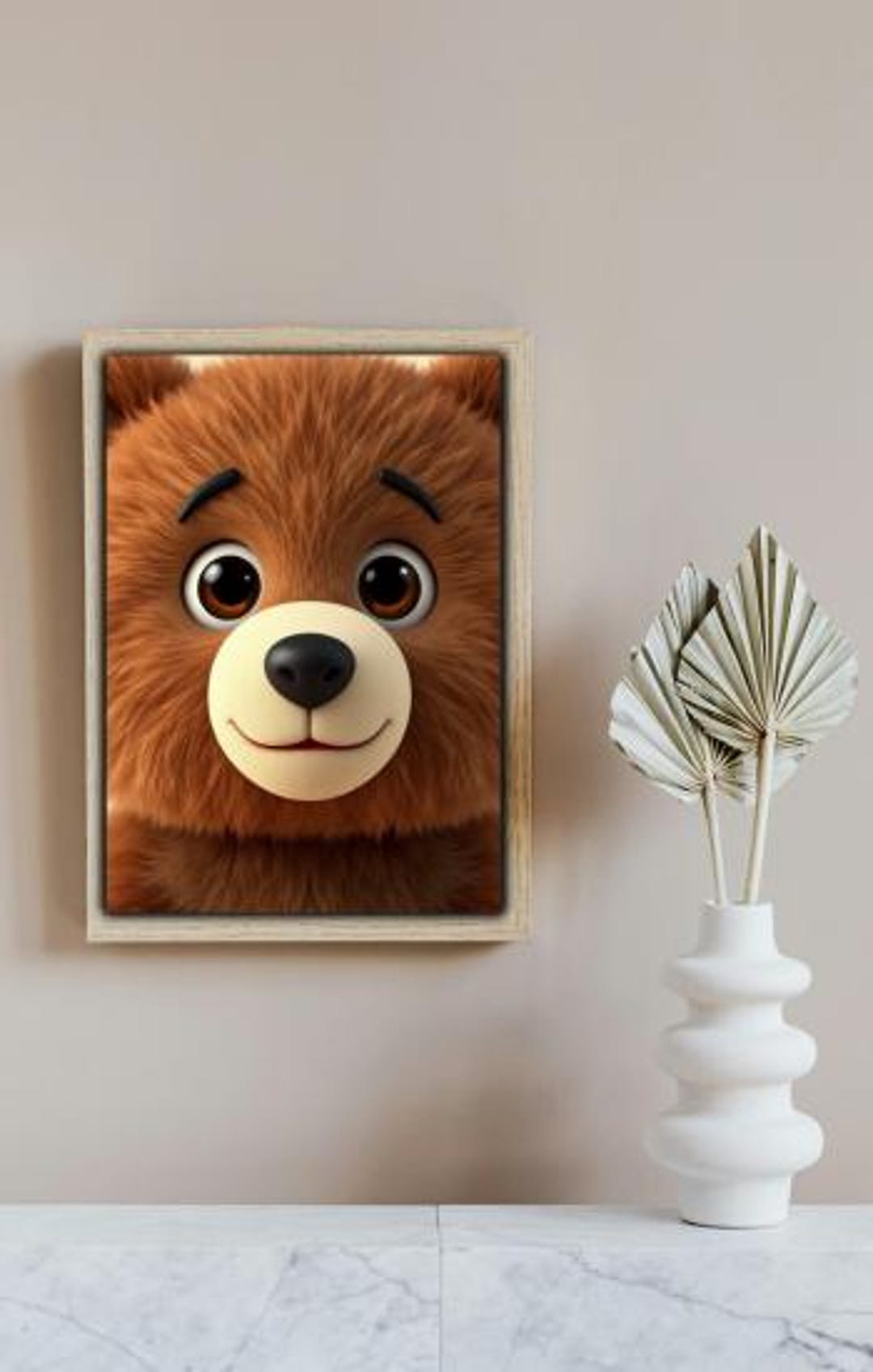 Bear Poster / Print of a Bear / Brown Bear Poster / Cute Bear Poster ...