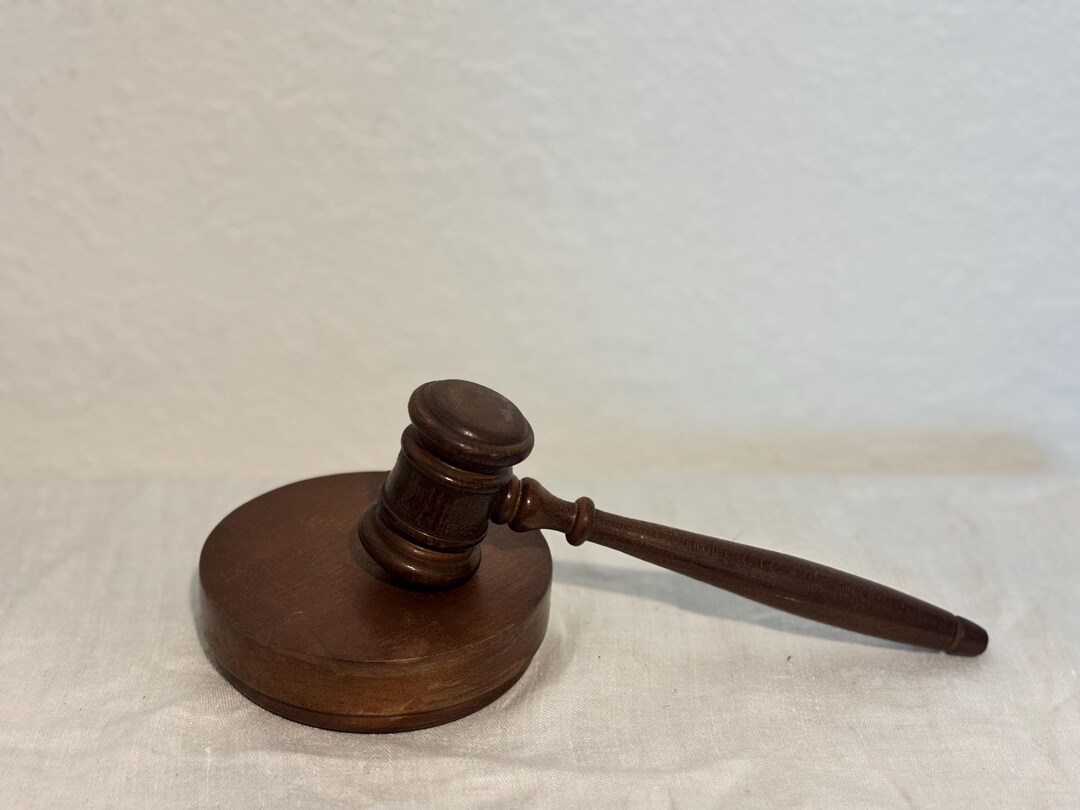 Big Gavel and Sound Round Block Set Handcrafted Wood - Etsy