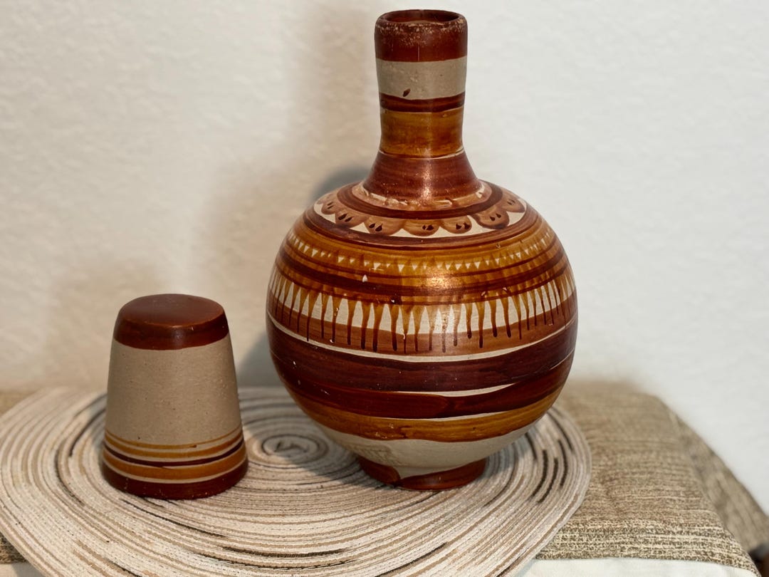 Jalisco Botellon De Barro Clay Water Jug Cantaro De Agua Terracotta ...