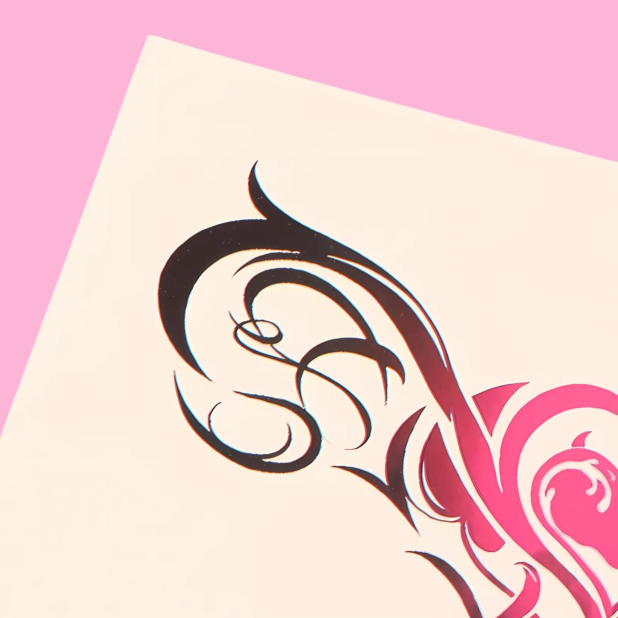 Succubus Heart Sigil Temporary Tattoo - Etsy