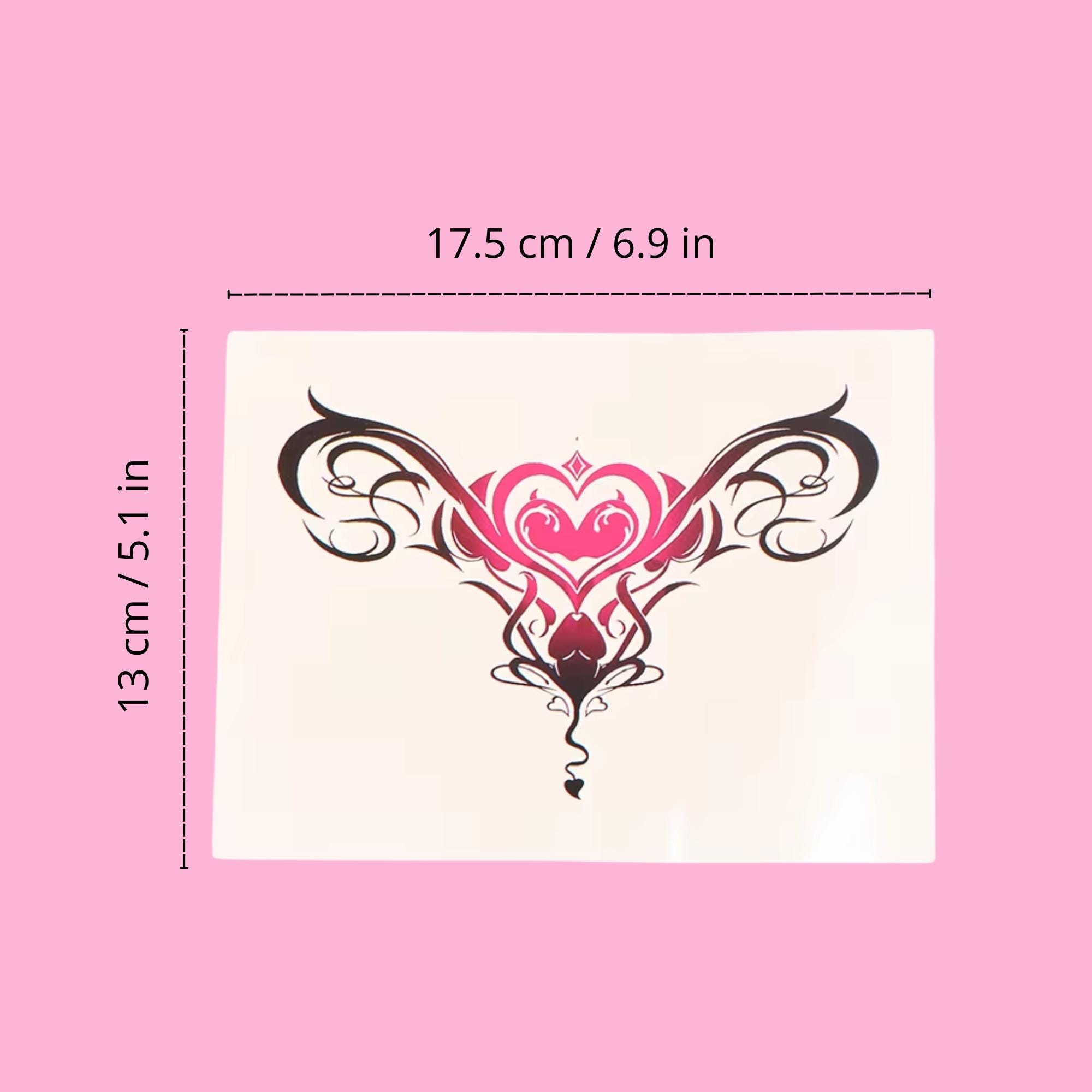 Succubus Heart Sigil Temporary Tattoo - Etsy