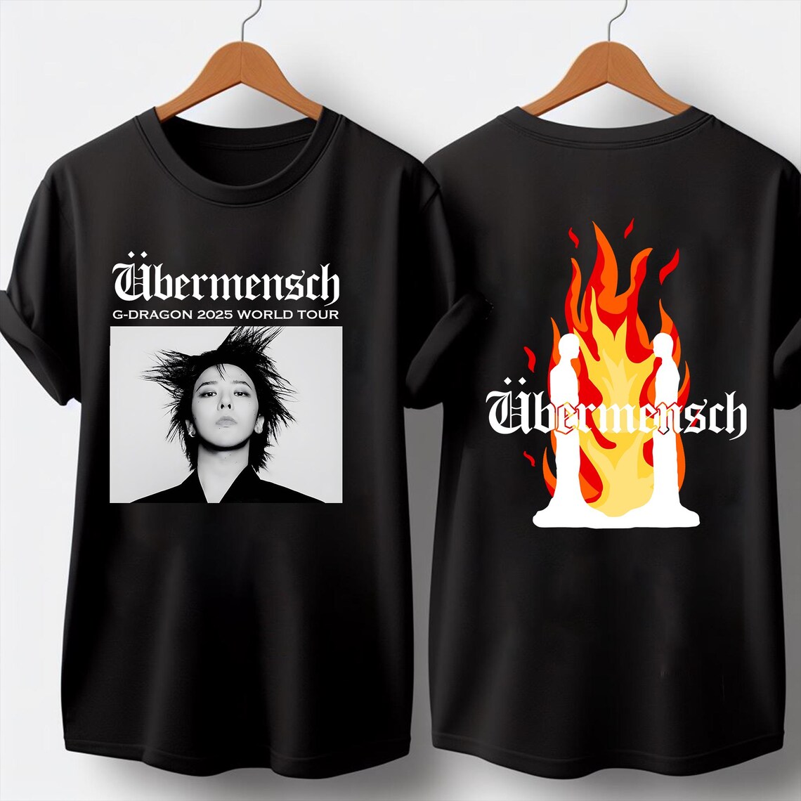Gdragon Ubermensch World Tour in US Shirt, G-dragon Too Bad Graphic T ...