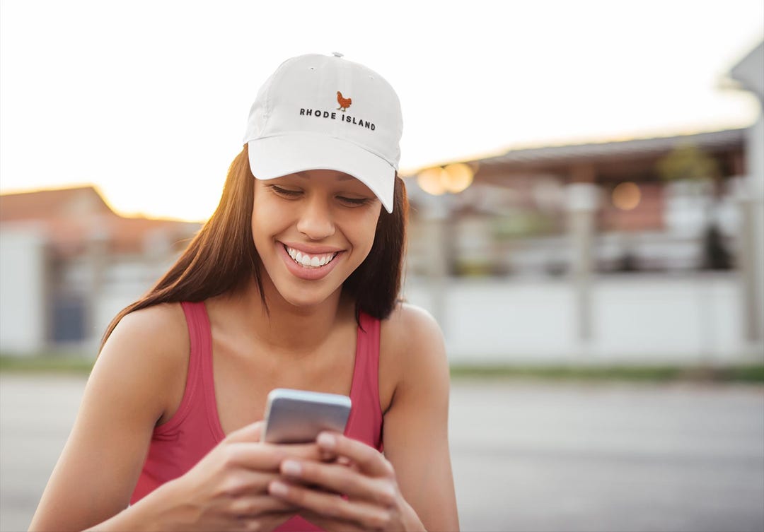 Rhode Island Red Hen Cap. Authentic Pride and Style. Dad Hat Cap - Etsy