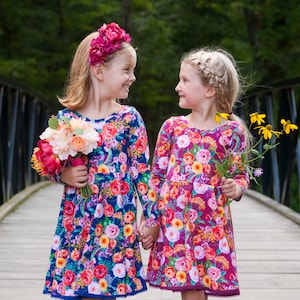 London Dress and Top PDF Sewing Pattern, Including Sizes 12 Months - 14 ...