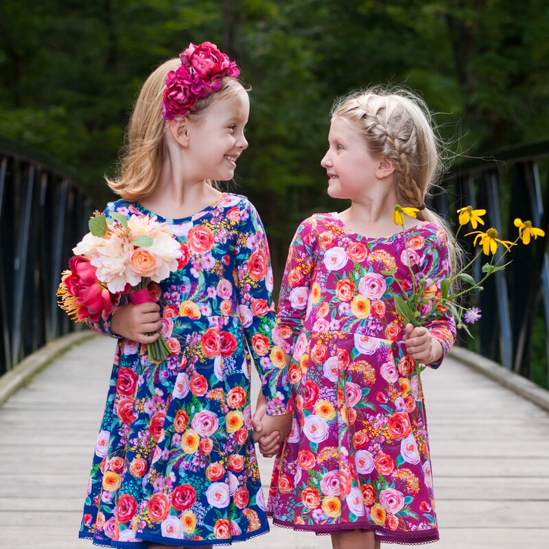 Little Girls Knit Dress Pattern - Etsy