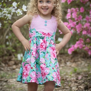 Eden Dress and Top PDF Sewing Pattern, Including Sizes 12 Months - 14 ...