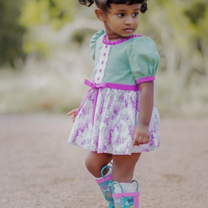 Sofia Dress PDF Sewing Pattern, Including Sizes 12 Months - 14 Years ...