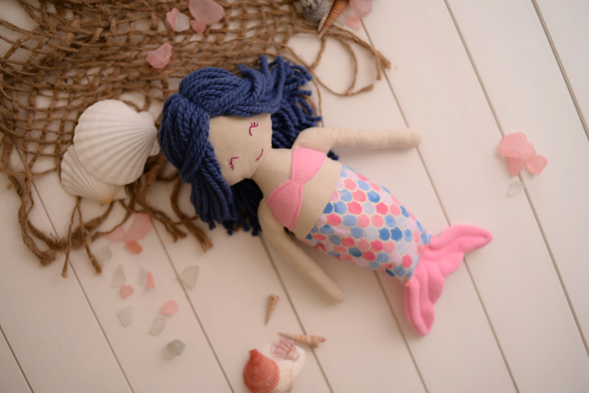 Coralie Mermaid and Caspian Merman Doll PDF Sewing Pattern, Doll ...