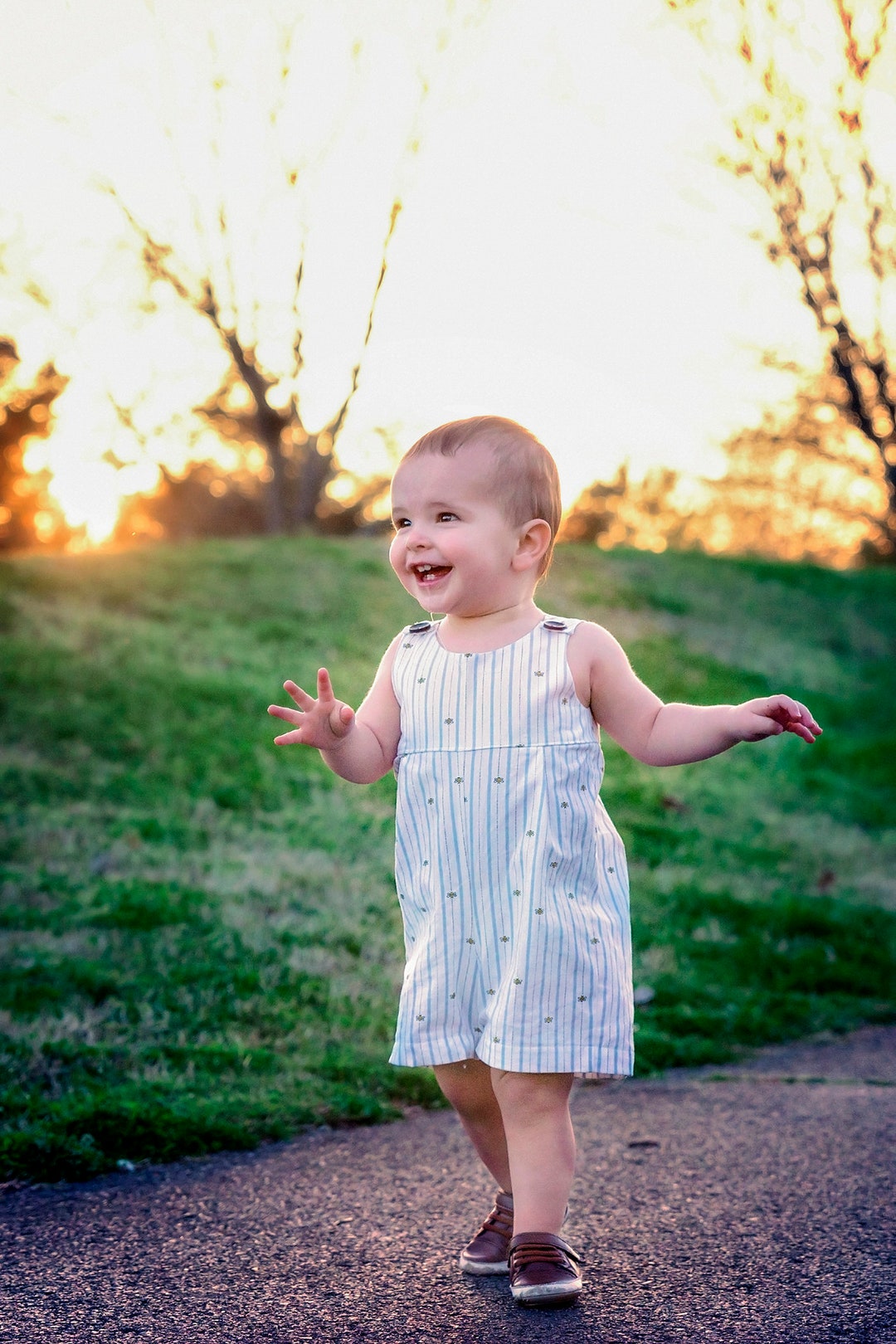 Hanna Baby Pants and Shorts Romper PDF Sewing Pattern, Including Sizes ...