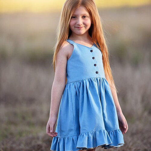 Bellevue Dress Pdf Sewing Pattern Including Sizes 12 Months Etsy