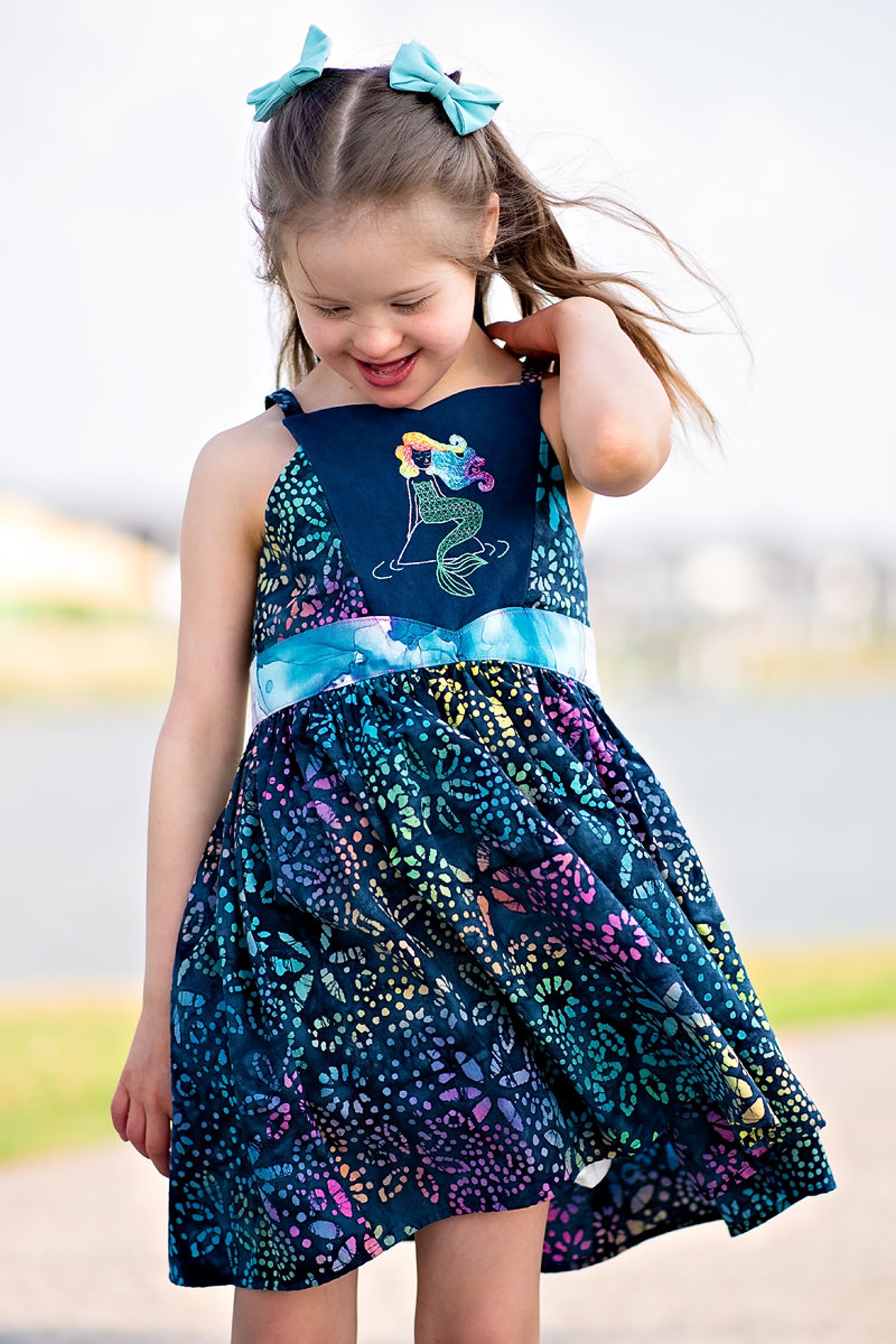 Seaside Hand Embroidery PDF Pattern, Featuring a Mermaid, Starfish, and ...