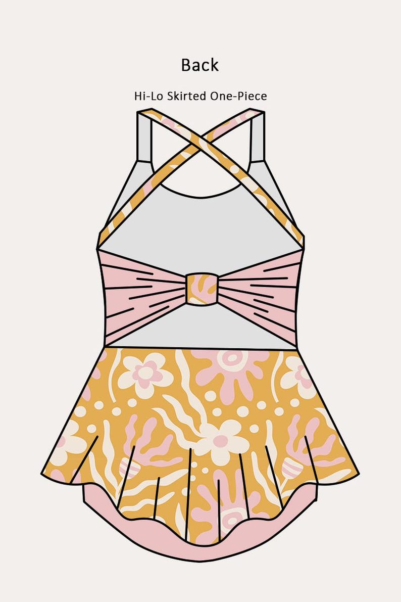 Amalfi One-piece Swimsuit PDF Sewing Pattern, Including Sizes 12 Months ...