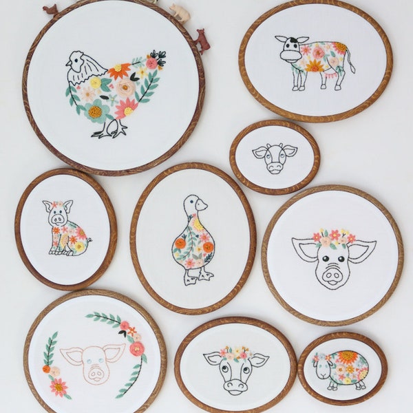 Animal Embroidery - Etsy