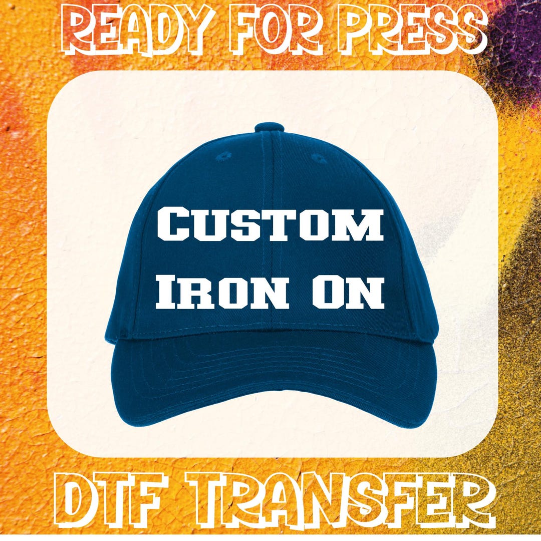 Custom Iron on Heat Transfer, Your Logo, Image or Text Ready to Press ...