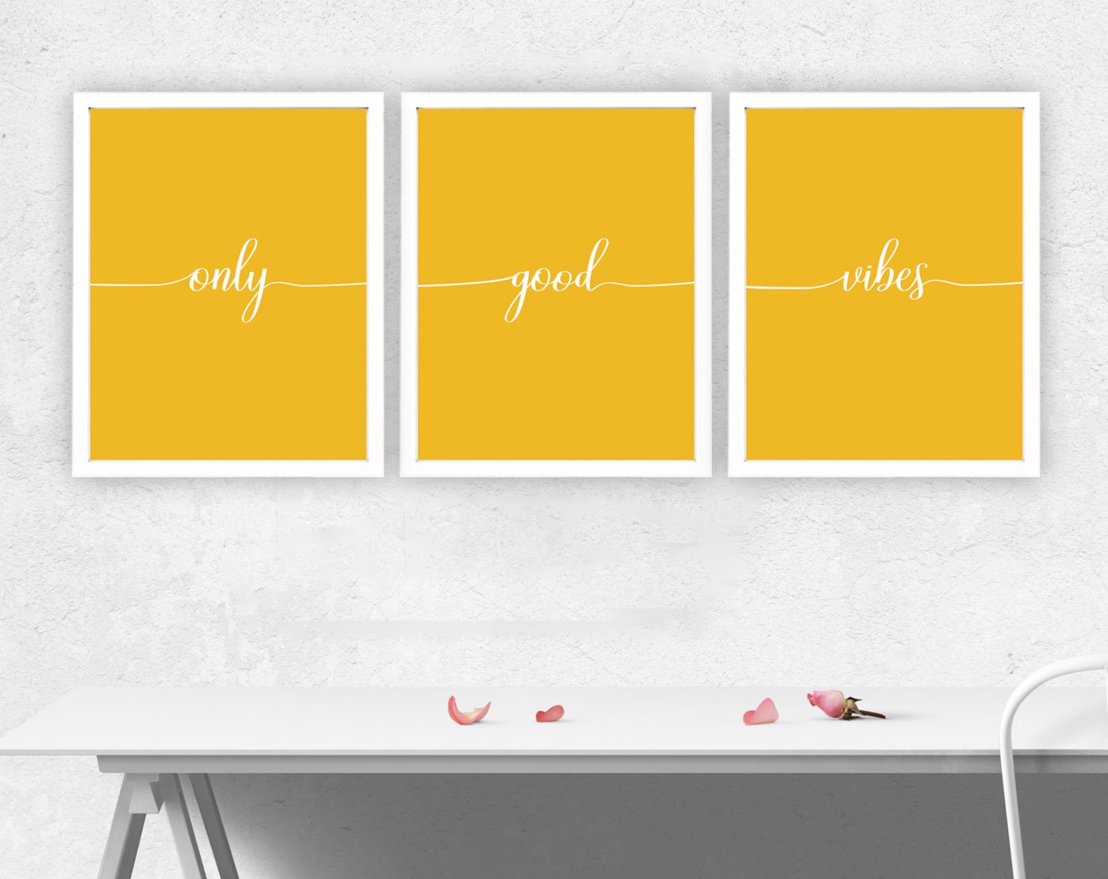 Good Vibes Only Gallery Wall Set of 3 Prints Printable Wall Art - Etsy
