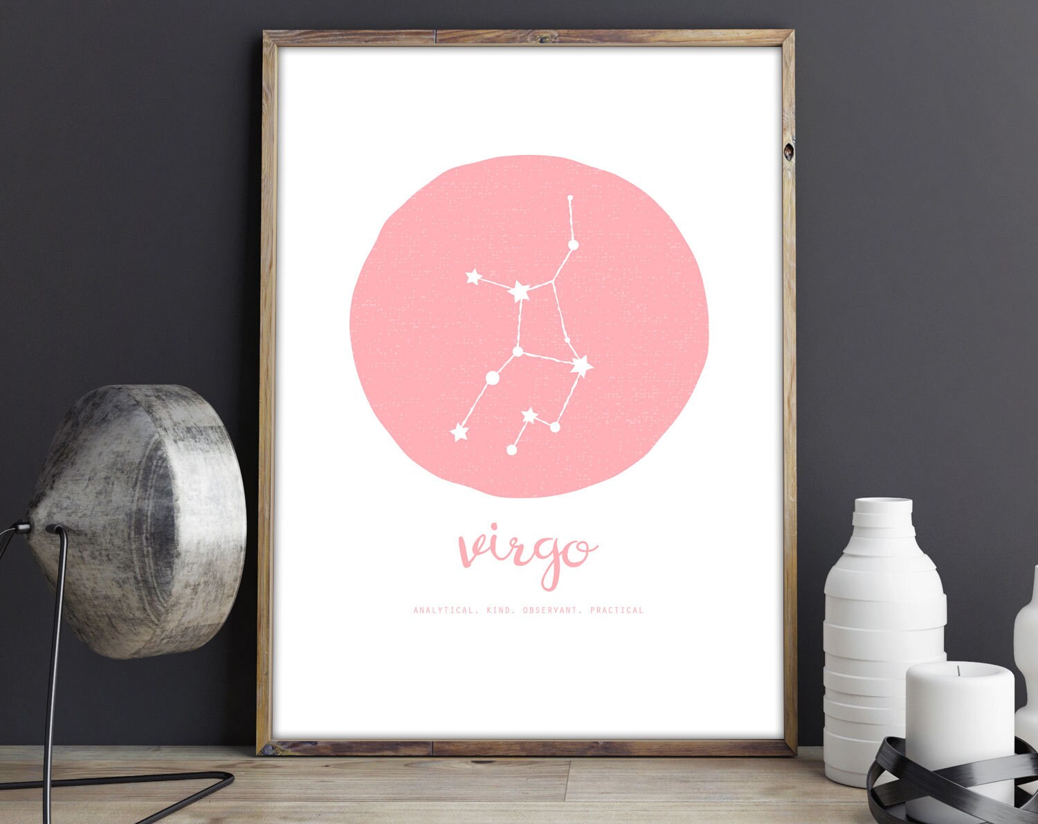 Virgo Zodiac Printable Star Constellation Wall Art Printable - Etsy