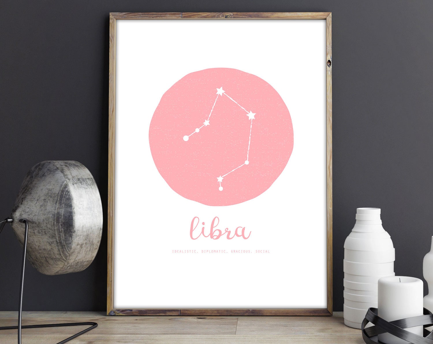 Libra Constellation Zodiac Print Wall Art Printable for - Etsy