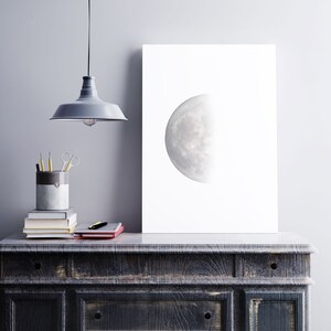 Moon Phase Printable Wall Art | Set of 7 Prints Celestial Lunar Art ...