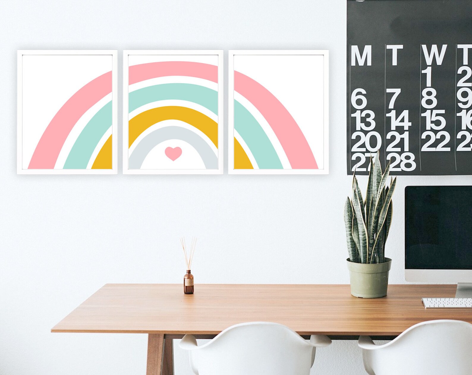 Rainbow Nursery Art Set of 3 Prints Make the Complete Rainbow Poster - Etsy