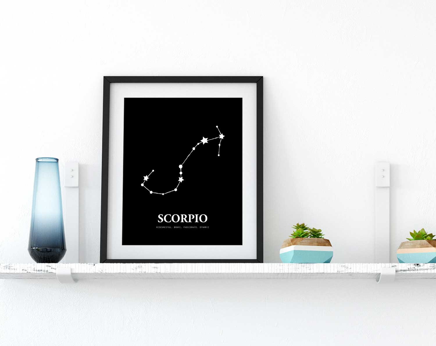 Modern Scorpio Zodiac Constellation Printable Wall Art - Etsy