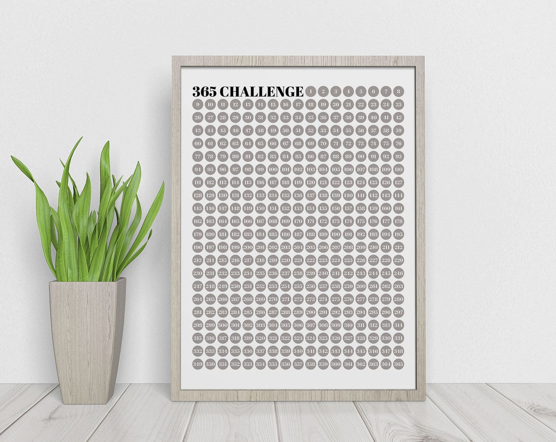 HABIT TRACKER - 365 Challenge - 100 Day Challenge - 30 Day Challenge ...
