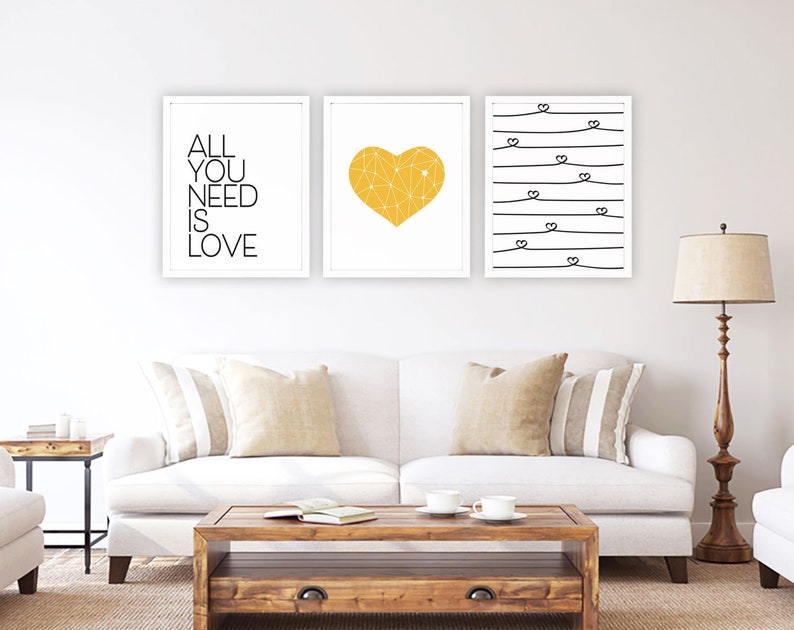 All You Need is Love Printable Gallery Wall Art Set Love - Etsy