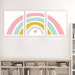 Rainbow Nursery Art Set of 3 Prints Make the Complete Rainbow Poster - Etsy