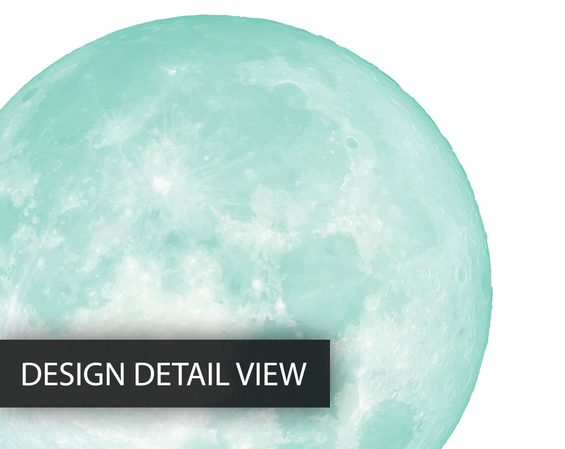 Blue Moon Phases Wall Art Printable Lunar Phases Poster Wall - Etsy