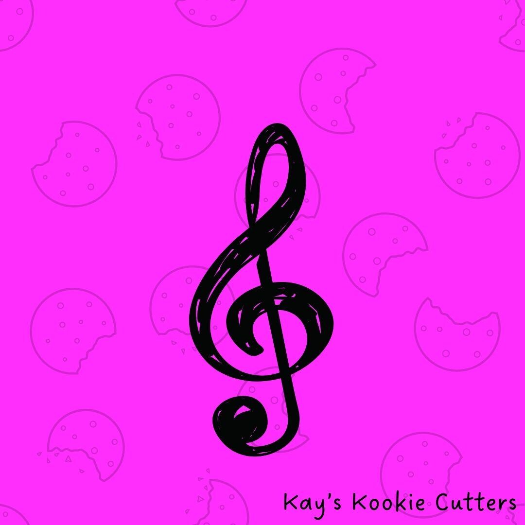Treble Clef Cookie Cutter *multiple Sizes* - Etsy