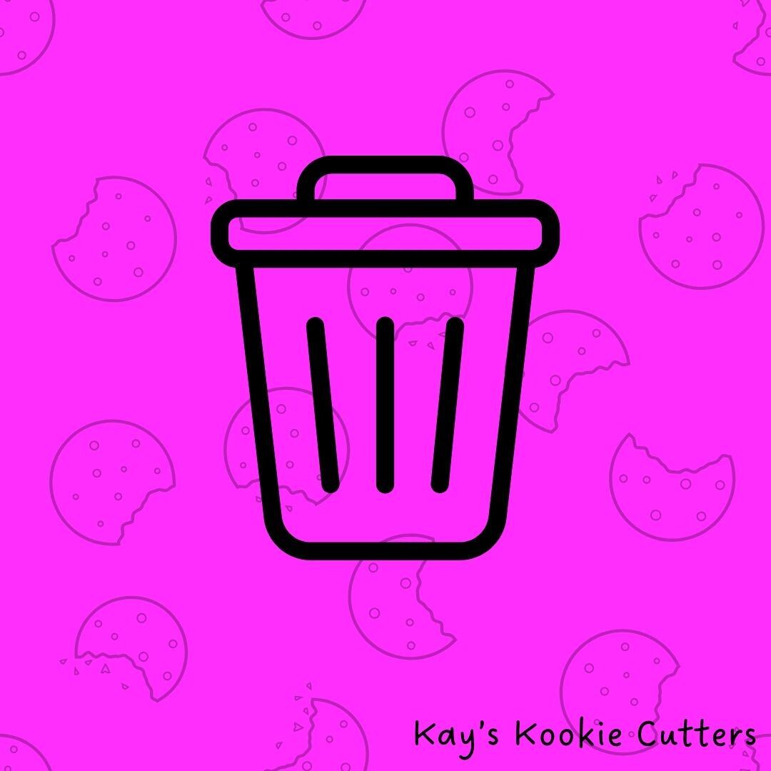 Trash Can Cookie Cutter *multiple Sizes* - Etsy