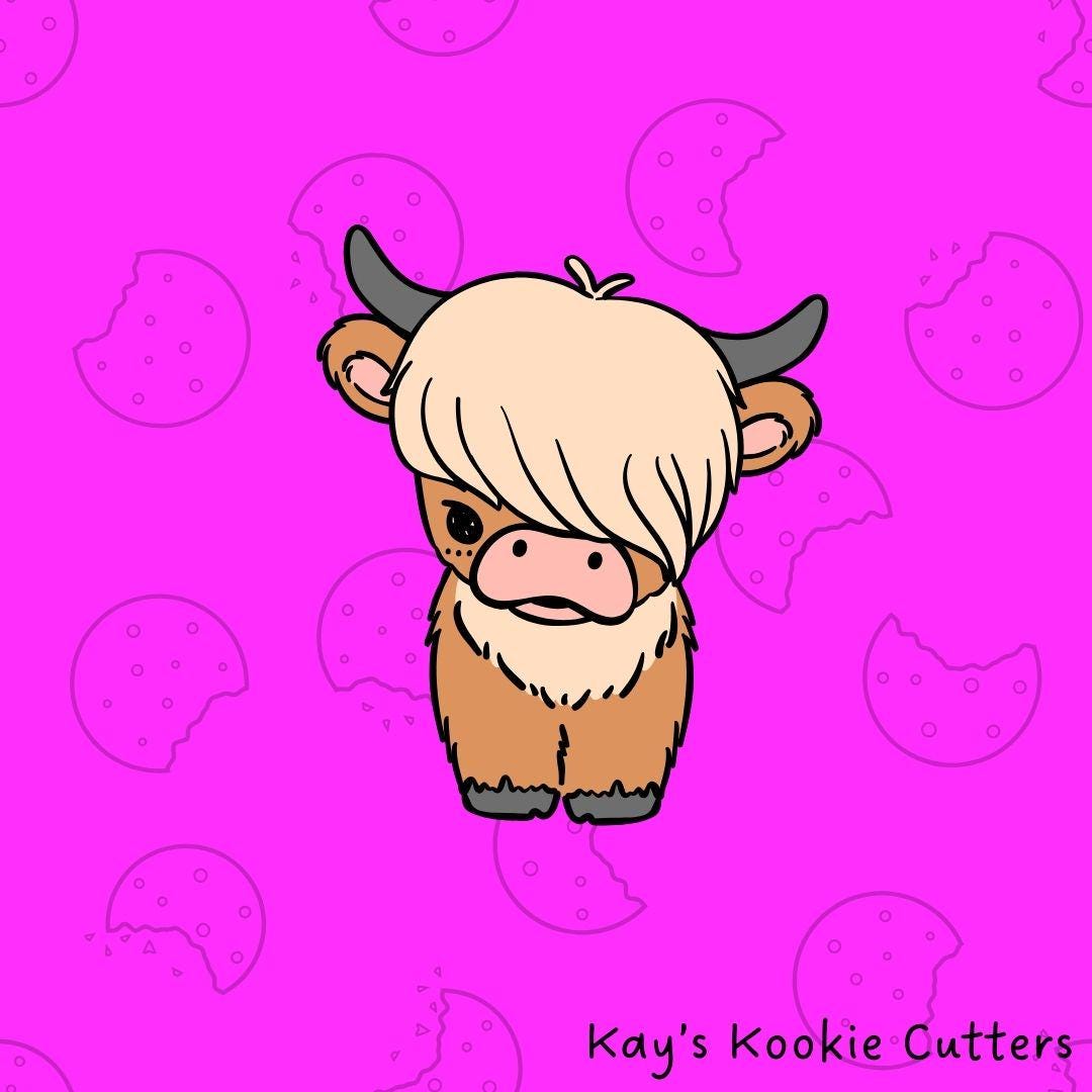 Highland Cow 2 Cookie Cutter *multiple Sizes* - Etsy