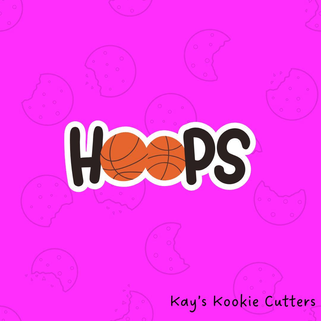 Hoops Basketball Cookie Cutter *multiple Sizes* - Etsy